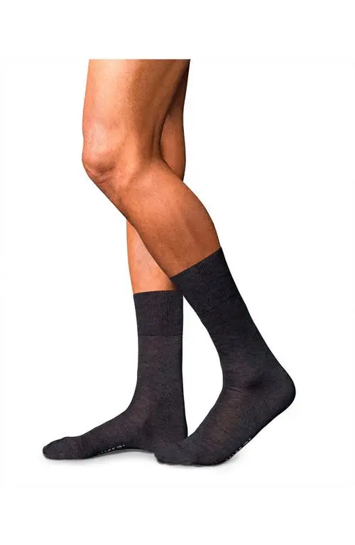 Falke No. 6 Merino Wool Blend Dress Socks - Ant Mel