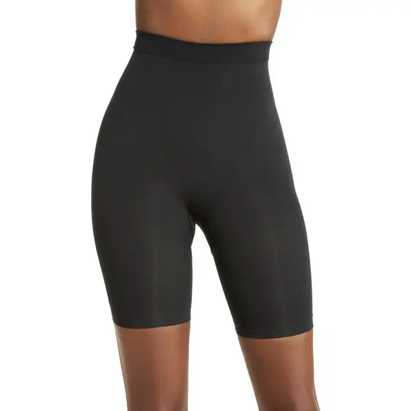 SKIMS Seamless Sculpt Mid Thigh Shorts - Onyx