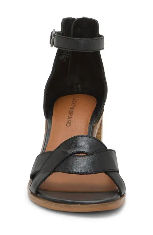 Lucky Brand Ankle Strap Sandal - Black