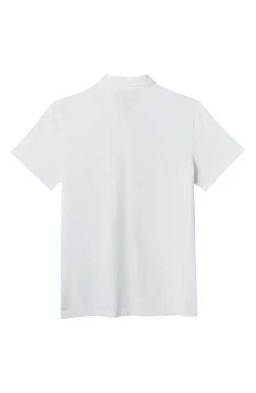 Billy Reid Pensacola Slim Fit Organic Cotton Pocket Polo - White