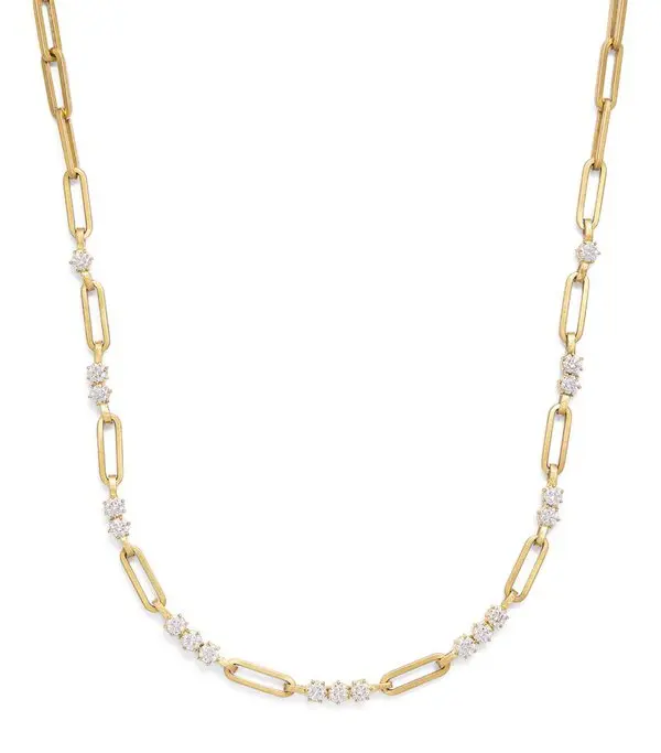 JADE TRAU Yellow And Diamond Pia Chain Necklace