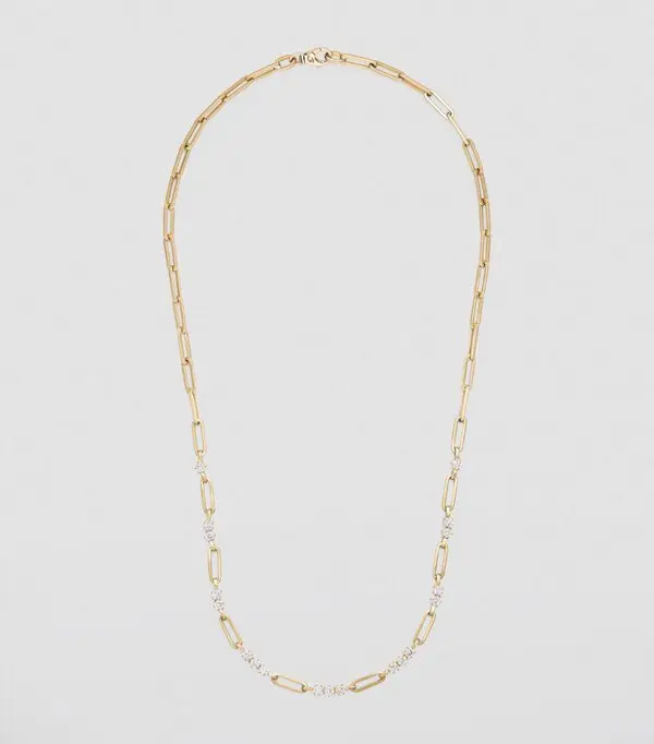 JADE TRAU Yellow And Diamond Pia Chain Necklace