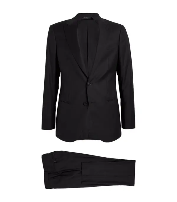 Giorgio Armani Wool-cashmere Two-piece Suit - Black