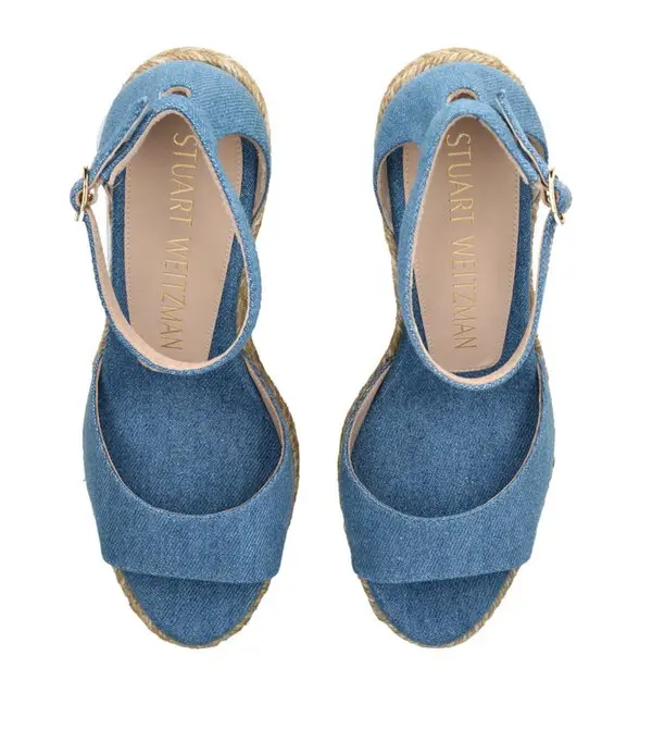 STUART WEITZMAN Nudistcurve Espadrille Wedge Sandals