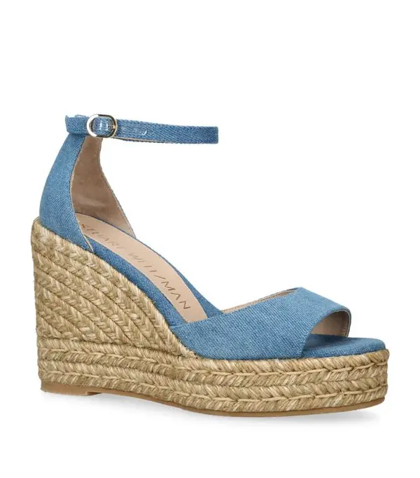 STUART WEITZMAN Nudistcurve Espadrille Wedge Sandals