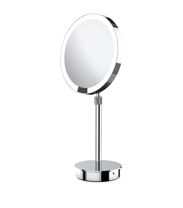 DECOR WALTHER Light-up Round Cosmetics Mirror - Silver