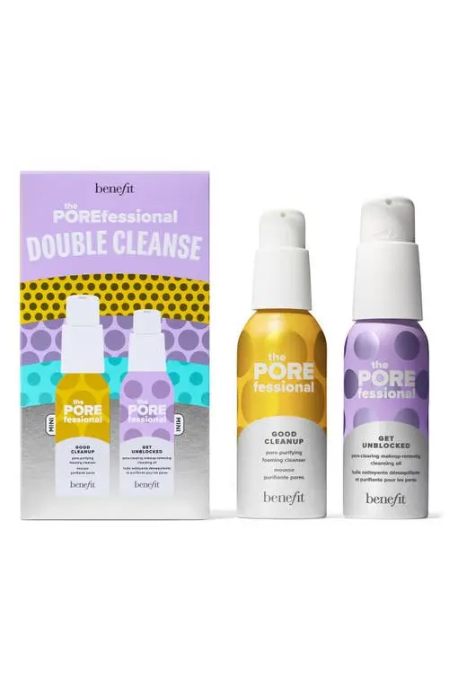 BENEFIT COSMETICS The Porefessional Double Cleanse Set Usd $31 Value - No Color