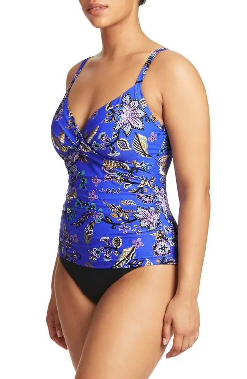 SEA LEVEL Dd- & E-cup Paisley Tankini Top
