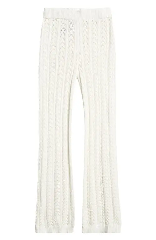 EDIKTED Elektra Sheer Open Knit Cover-up Pants