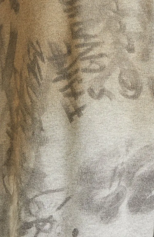 Balenciaga Skater Graffiti Dirty Effect Cotton Fleece Pants