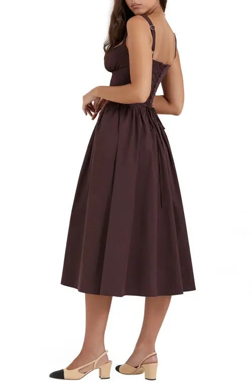 rich brown dress Iracabell Kurung in Rich Brown – Nothing Changes main image 1