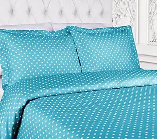 SUPERIOR Polka Dot 600-tc Cotton-polyester 3pc /q Duvet Cover - One-color