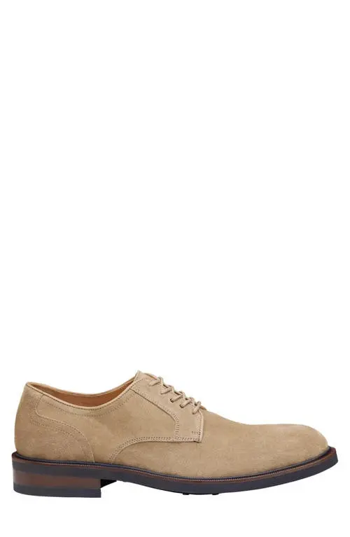 Johnston & Murphy Hartley Plain Toe Derby - Taupe Italian Suede