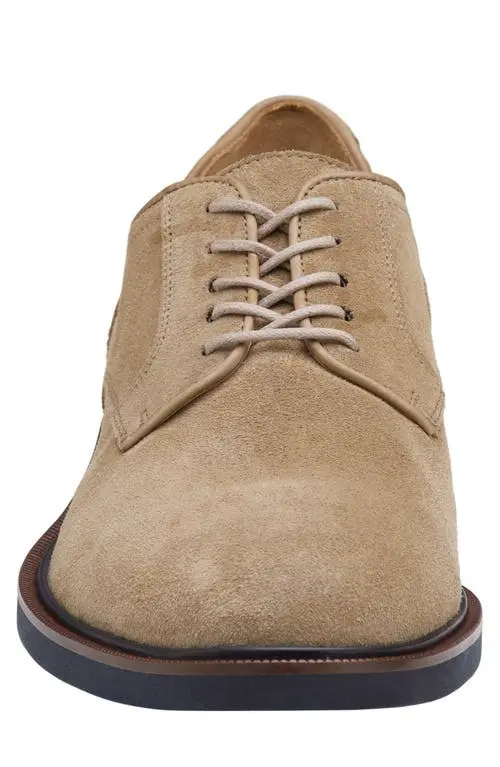 Johnston & Murphy Hartley Plain Toe Derby - Taupe Italian Suede