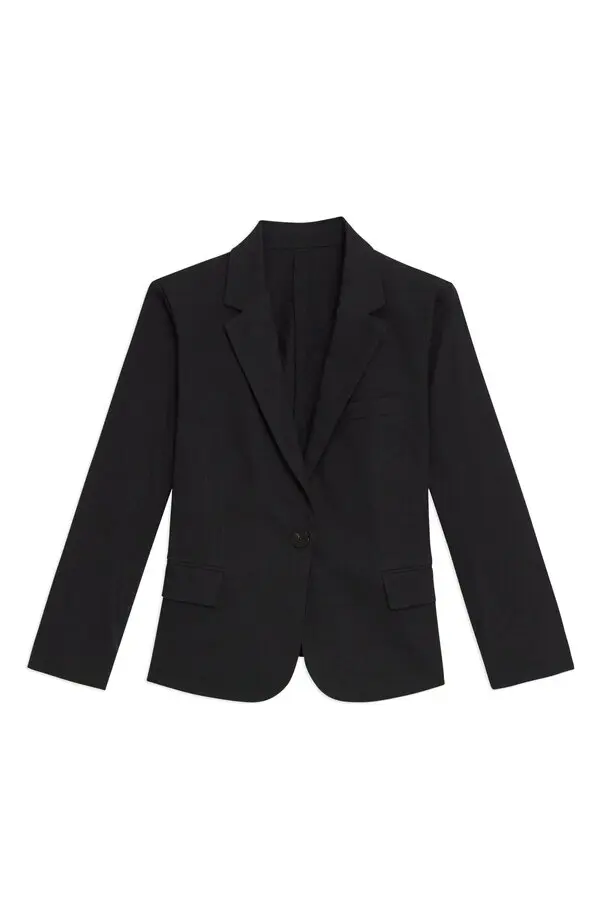 Theory Linen Blend Shrunken Blazer