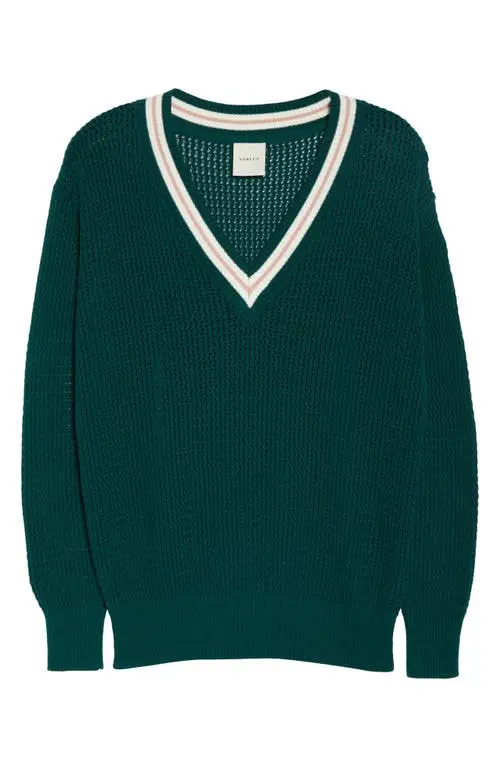 Varley Open Stitch Cotton Tennis Sweater