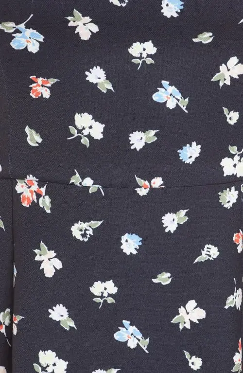 French Connection Camass Floral Print Minidress