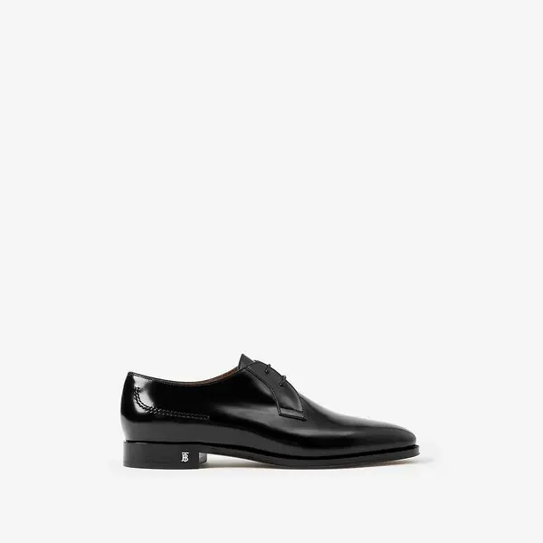 Burberry Patent Leather Derby Shoes - Black | Editorialist display picture 1