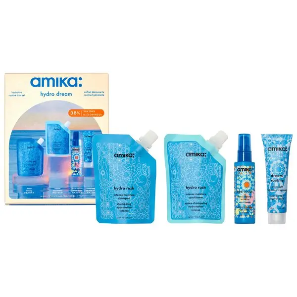 AMIKA Mini Hydro Rush Shampoo & Conditioner Set - One-color