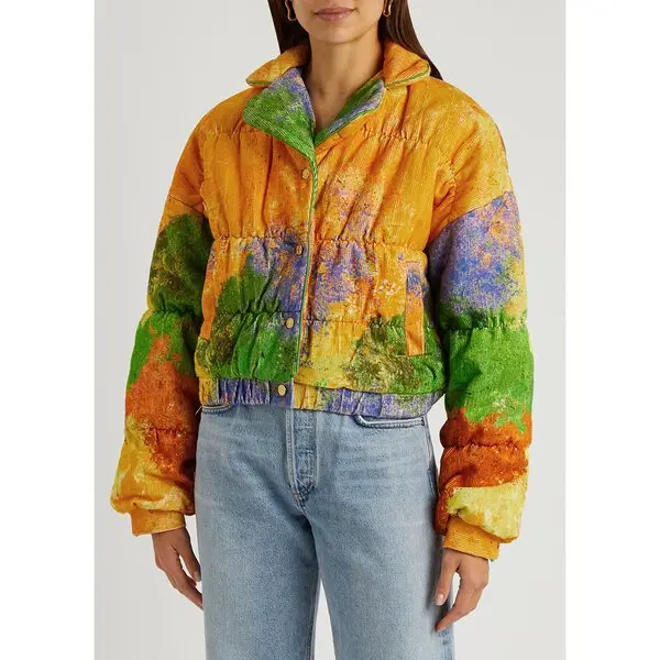 HELMSTEDT Nora Printed Quilted Corduroy Jacket