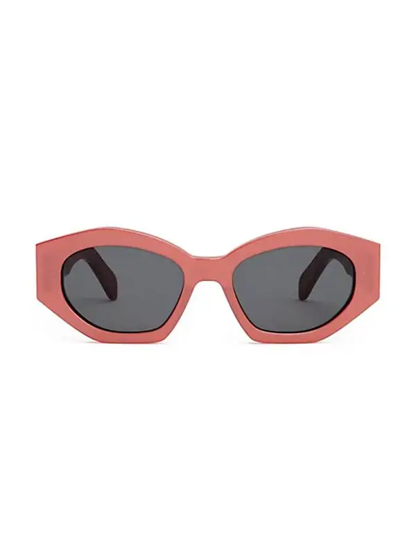 New Celine Triomphe 54mm Cat Eye Sunglasses Red Triomphe oval sunglasses in red - Celine Eyewear | Mytheresa main image 3
