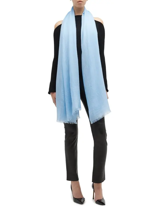 Sofia Cashmere Lightweight Cashmere Scarf - Dark Navy