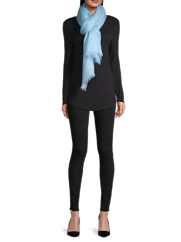 Sofia Cashmere Lightweight Cashmere Scarf - Light Blue