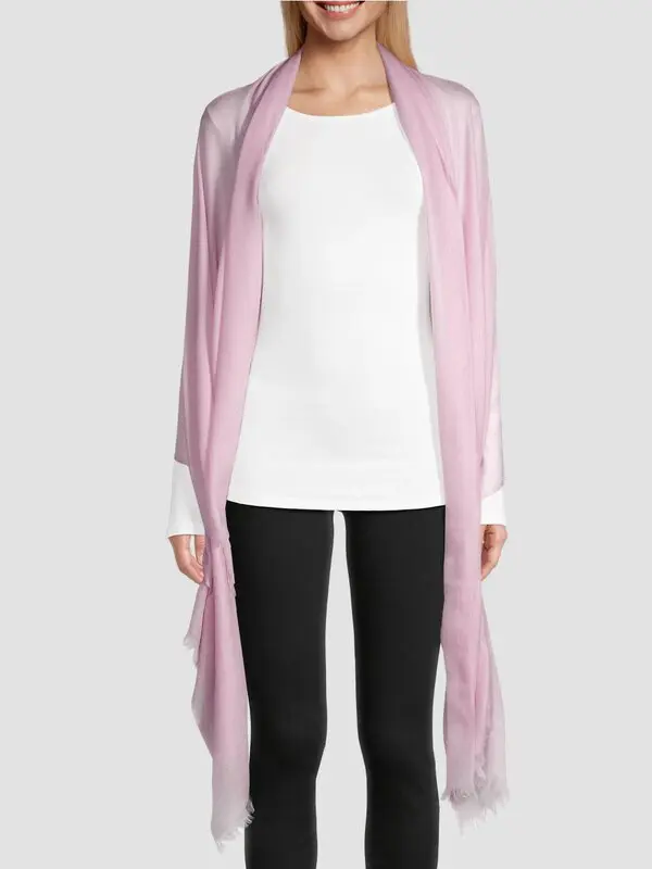 Sofia Cashmere Lightweight Cashmere Scarf - Pink