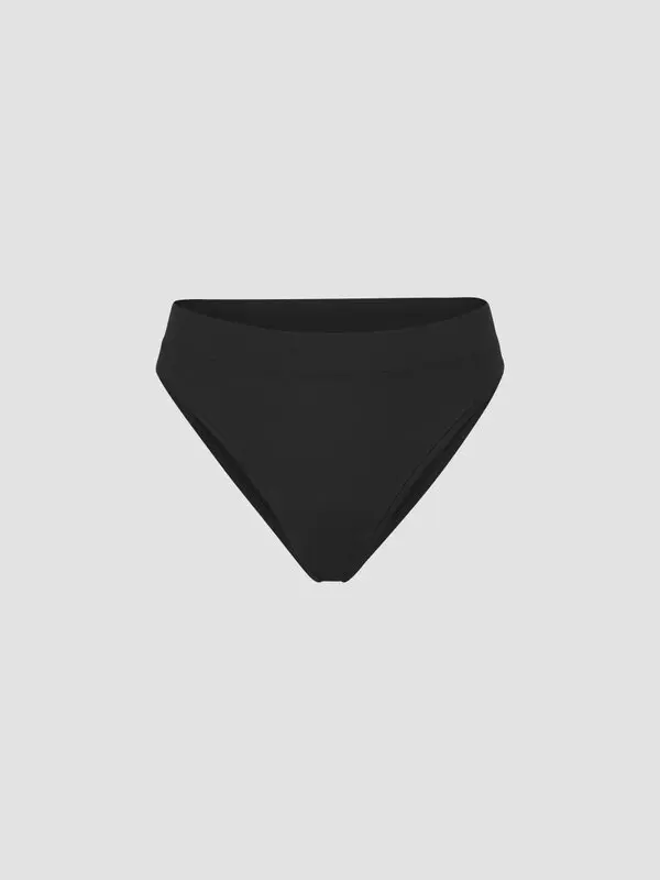 SKIMS Cotton Jersey Cheeky Tanga - Soot
