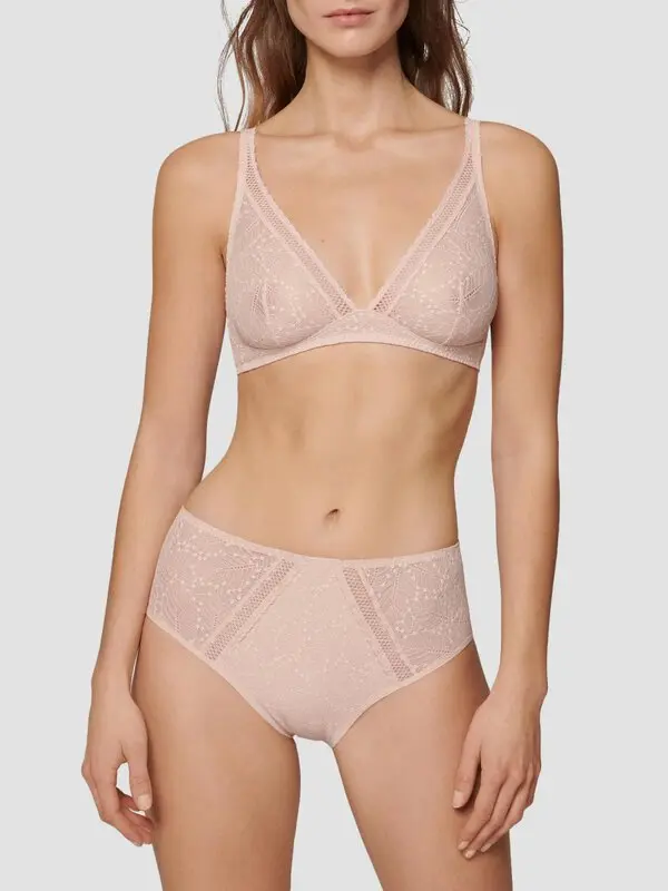 Simone Perele Comete Lace Wireless Bralette - Pink Sand