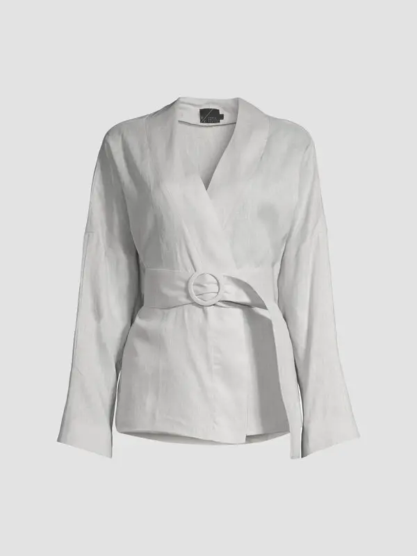 UNDRA CELESTE Belted Wrap Jacket