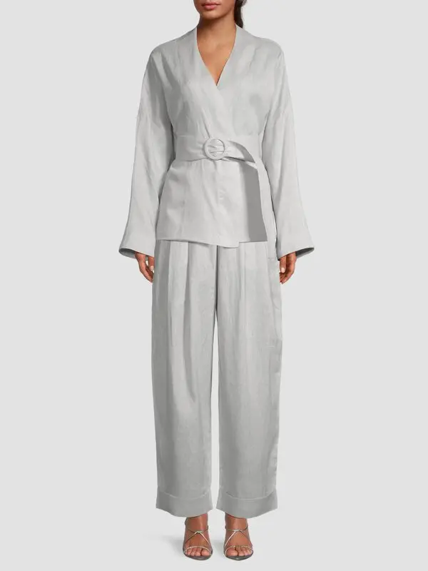 UNDRA CELESTE Belted Wrap Jacket