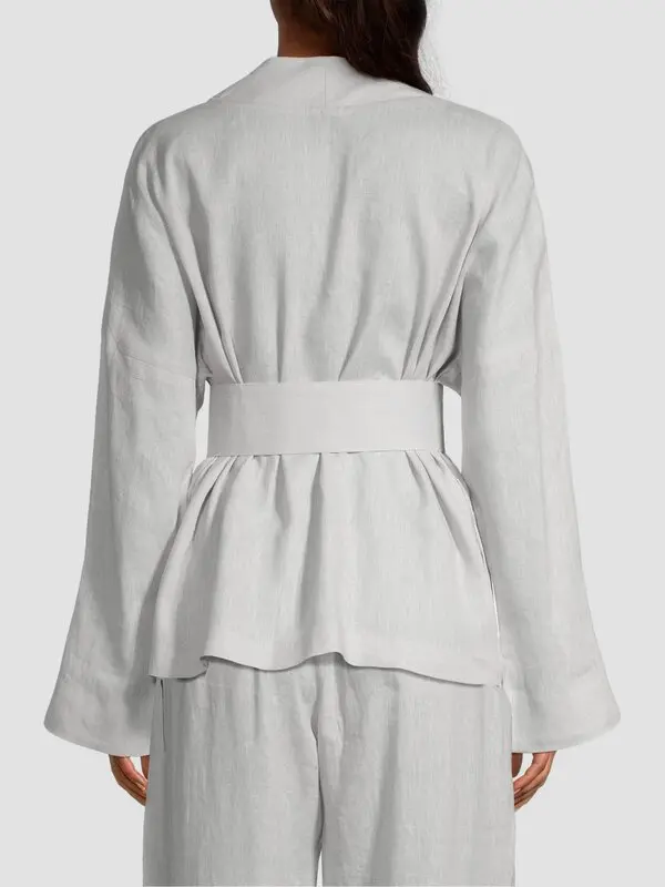 UNDRA CELESTE Belted Wrap Jacket