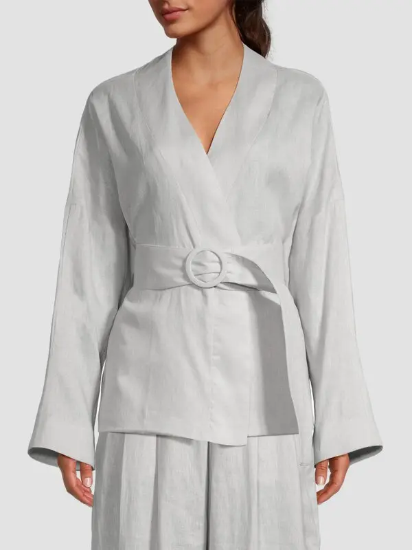 UNDRA CELESTE Belted Wrap Jacket