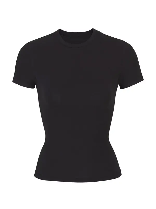 SKIMS Cotton Jersey T-shirt - Soot