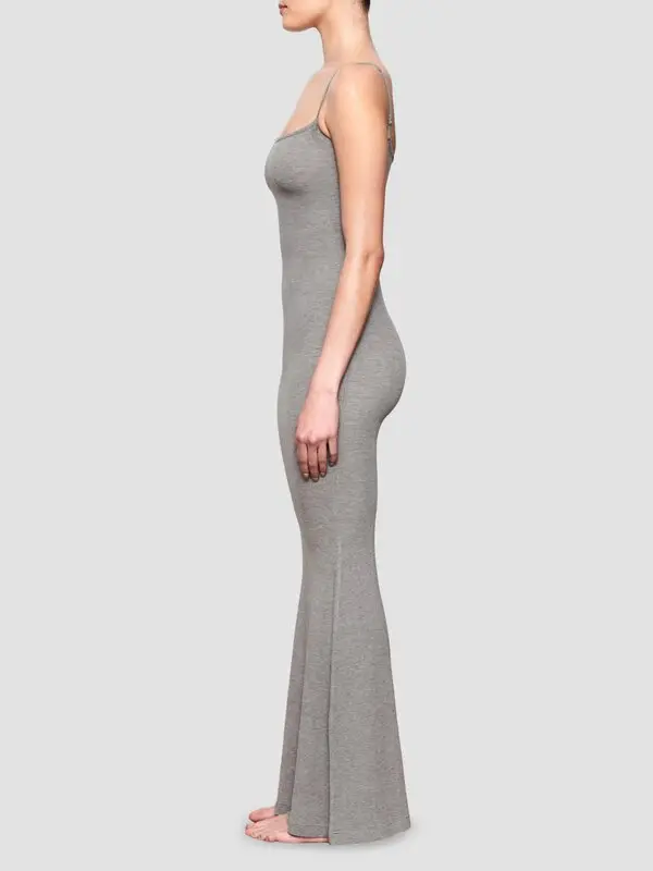 SKIMS White Slip Dress - Heather Gray