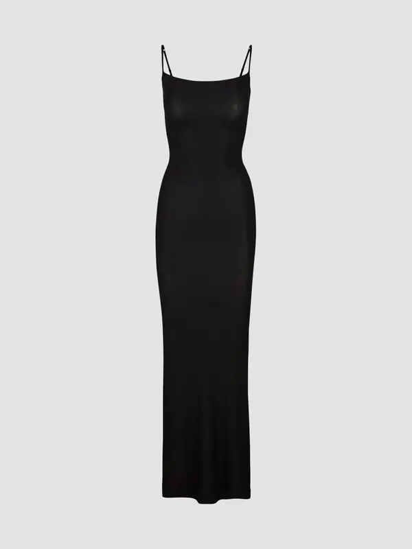 SKIMS White Slip Dress - Onyx
