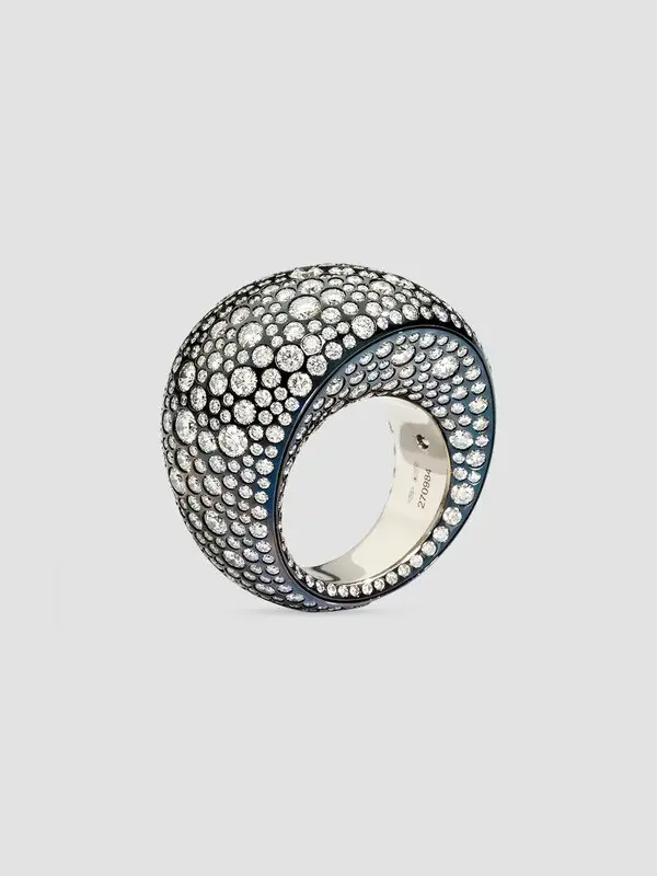 Vhernier Pirouette 18k & 9.91 Tcw Diamond Ring