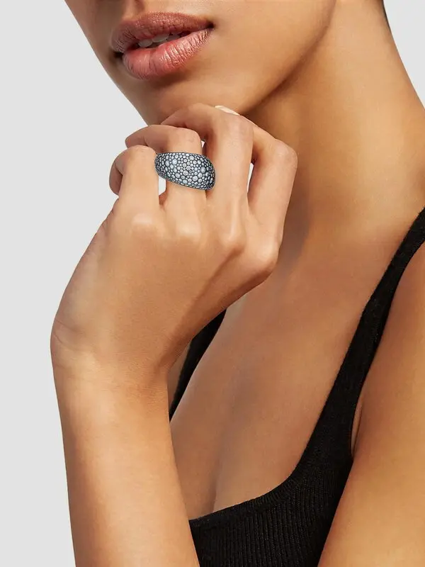 Vhernier Pirouette 18k & 9.91 Tcw Diamond Ring