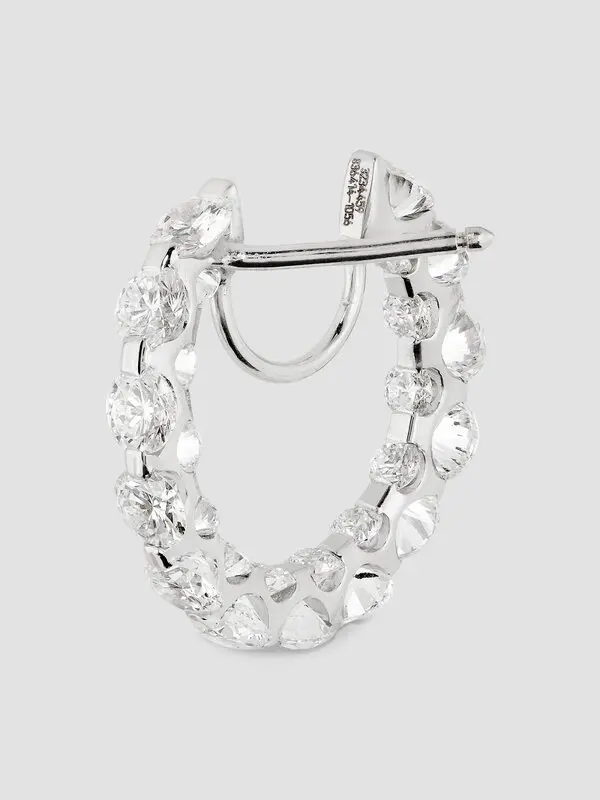 Chopard 18k & 6.15 Tcw Diamond Inside-out Hoop Earrings