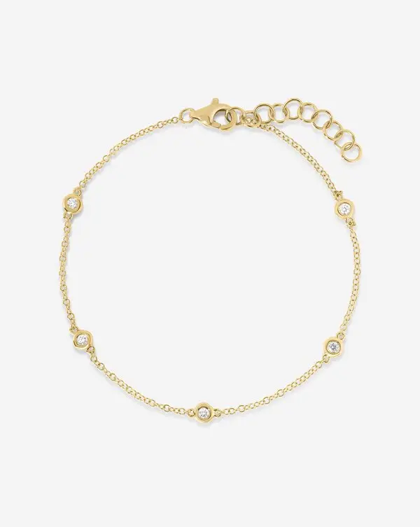 Ring Concierge Diamond Bezel Station Bracelet - One-color