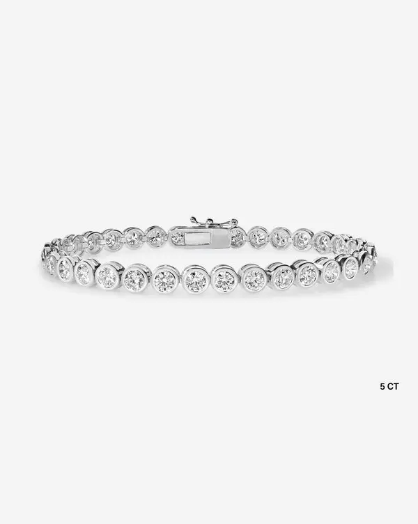 Ring Concierge Bezel Diamond Tennis Bracelet - One-color