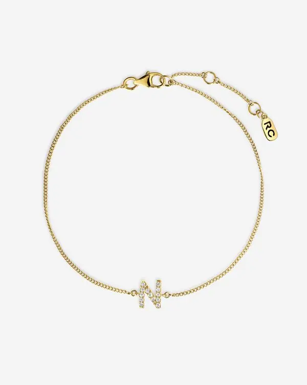 Ring Concierge Diamond Initial Bracelet - One-color