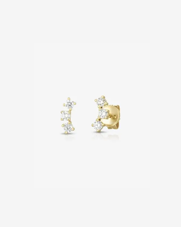Ring Concierge Curved Trio Stud Earrings - One-color