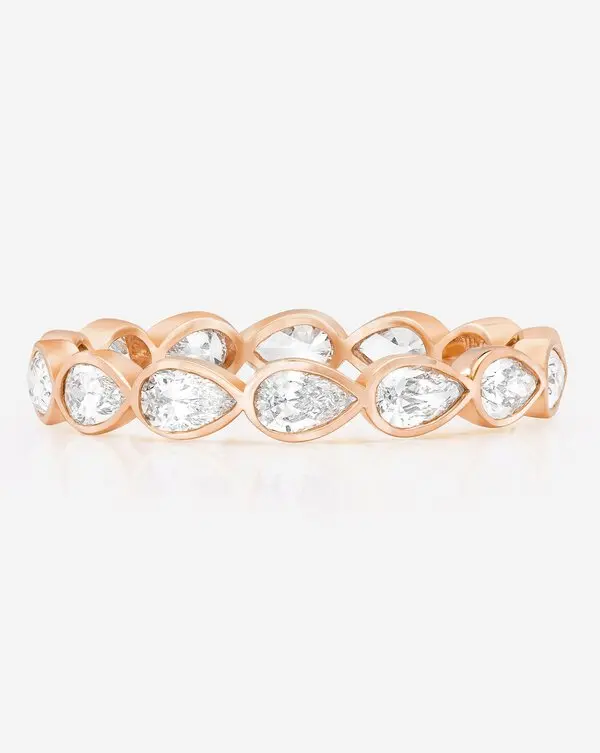 Ring Concierge Sideways Pear Bezel Eternity Band
