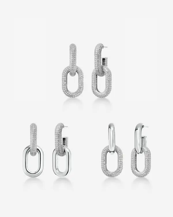 Ring Concierge Multiway Cloud Link Earrings - One-color