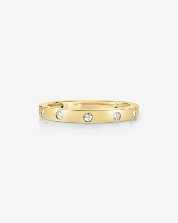 Ring Concierge Inlay Diamond Band Ring - One-color