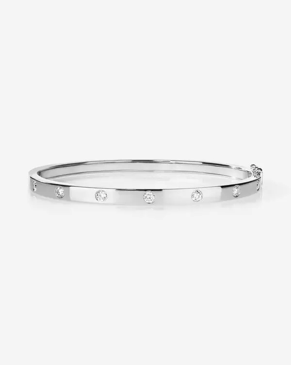Ring Concierge 14k Gold Diamond Inlay Bangle - One-color