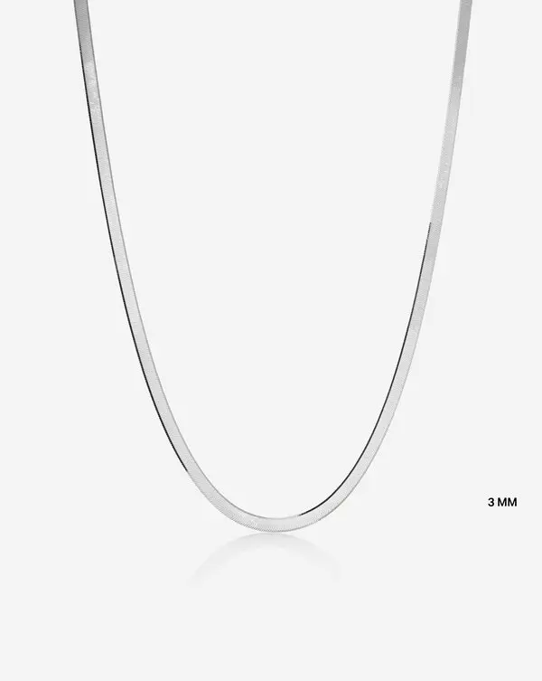 Ring Concierge Herringbone Chain Necklace - One-color