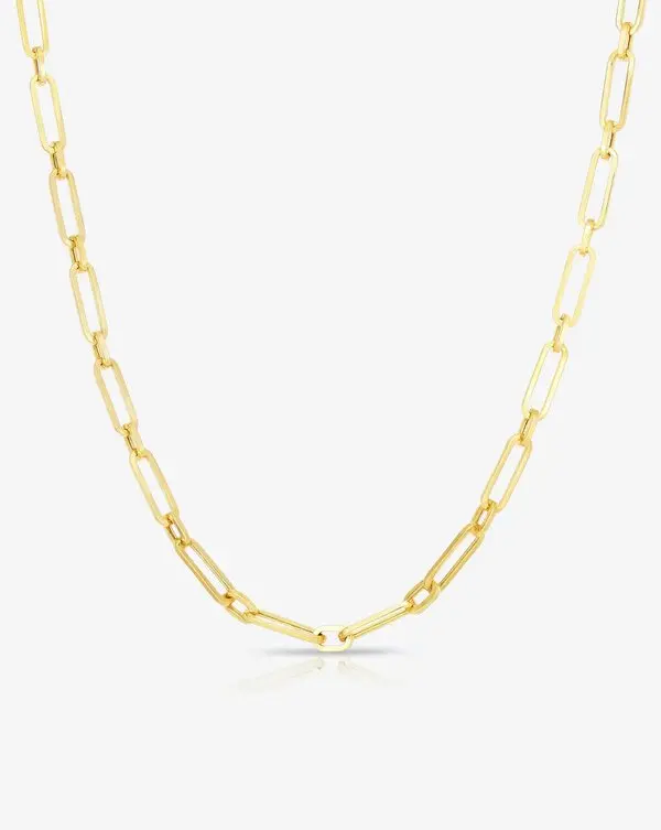 Ring Concierge Long Link Chain Necklace - One-color